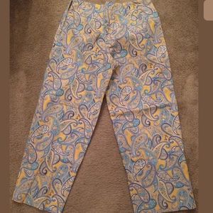 Boston Proper | Pants & Jumpsuits | Boston Proper Paisley Capri Pants ...